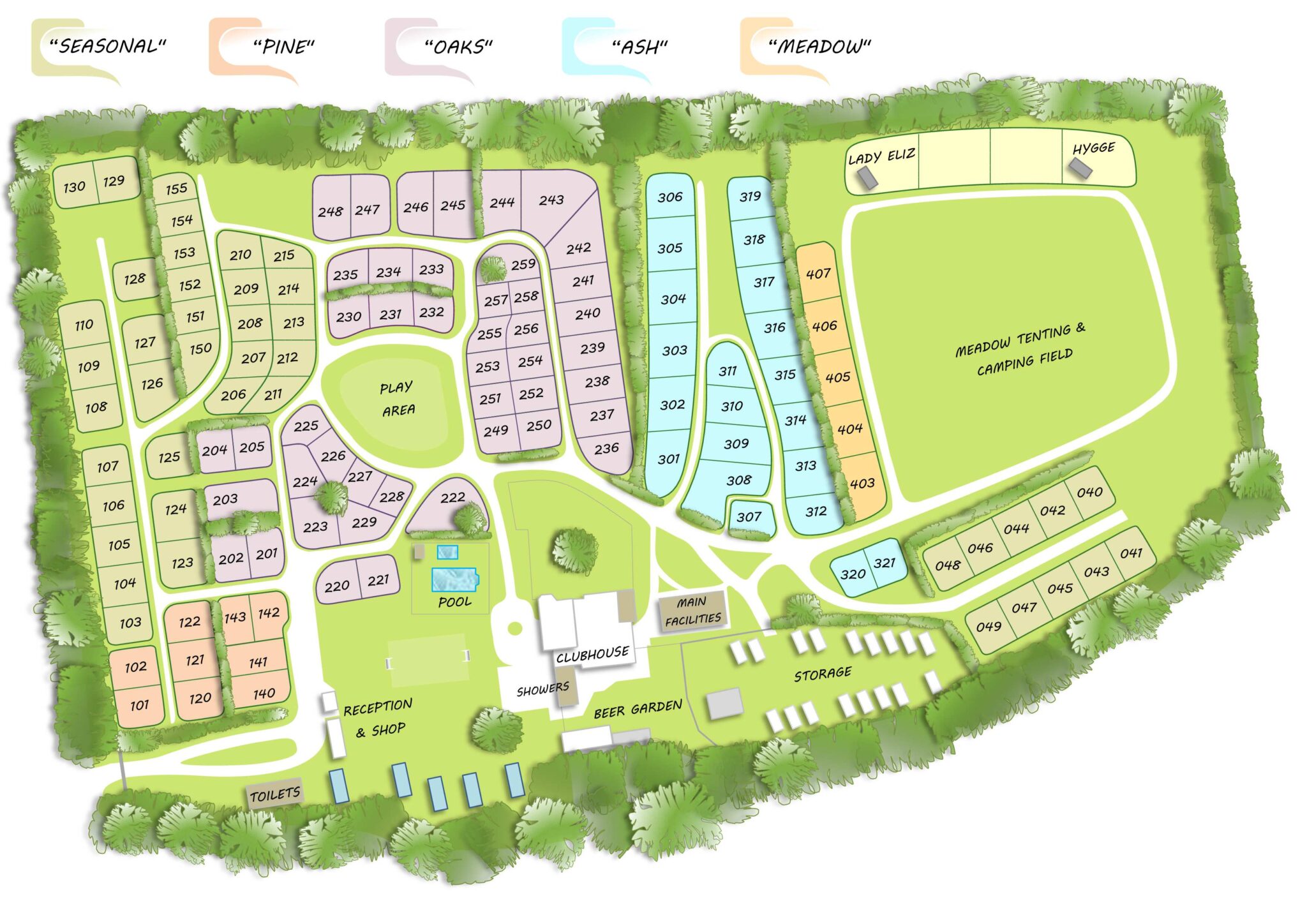 Deluxe Touring & Camping - Dower House Caravan & Leisure Park